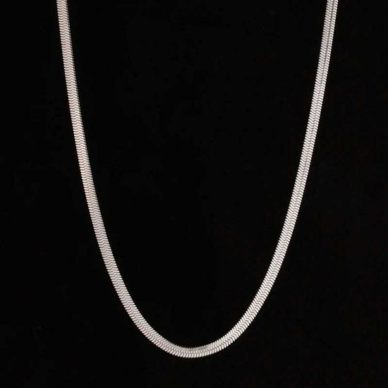 Herringbone Silver Chain for men – The Silver Essence
