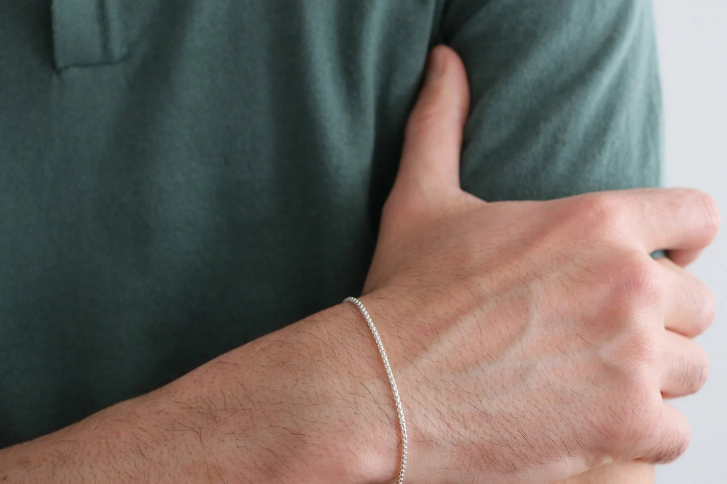 Square Box Chain Bracelet – The Silver Essence