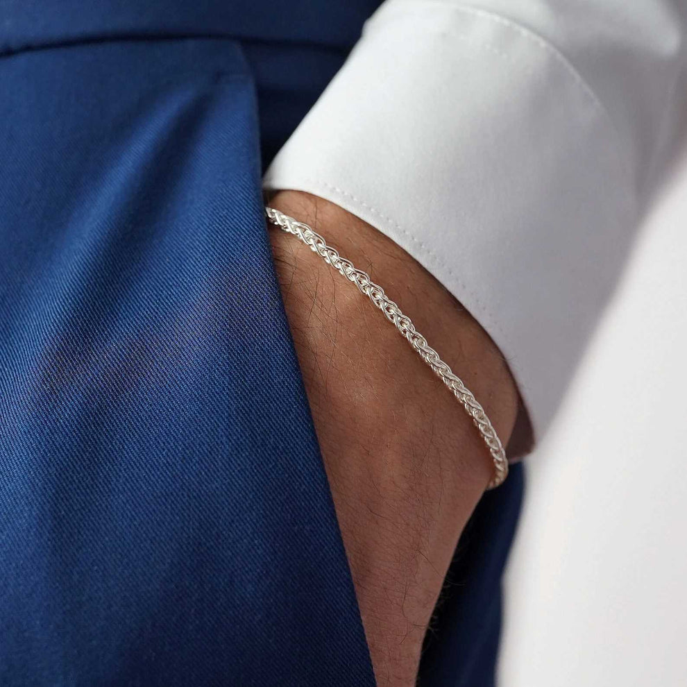 Men's Silver Rope Bracelets – The Silver Essence