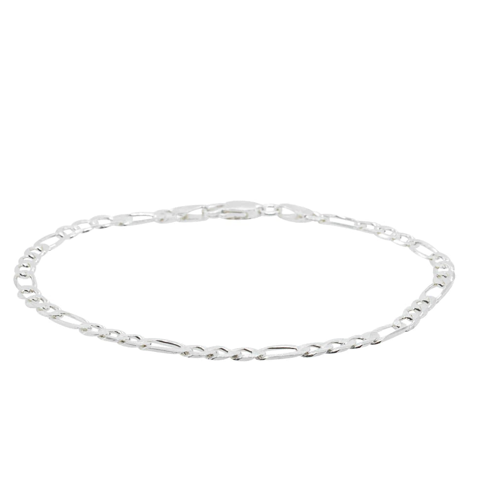 Figaro Silver Bracelet For Women – The Silver Essence